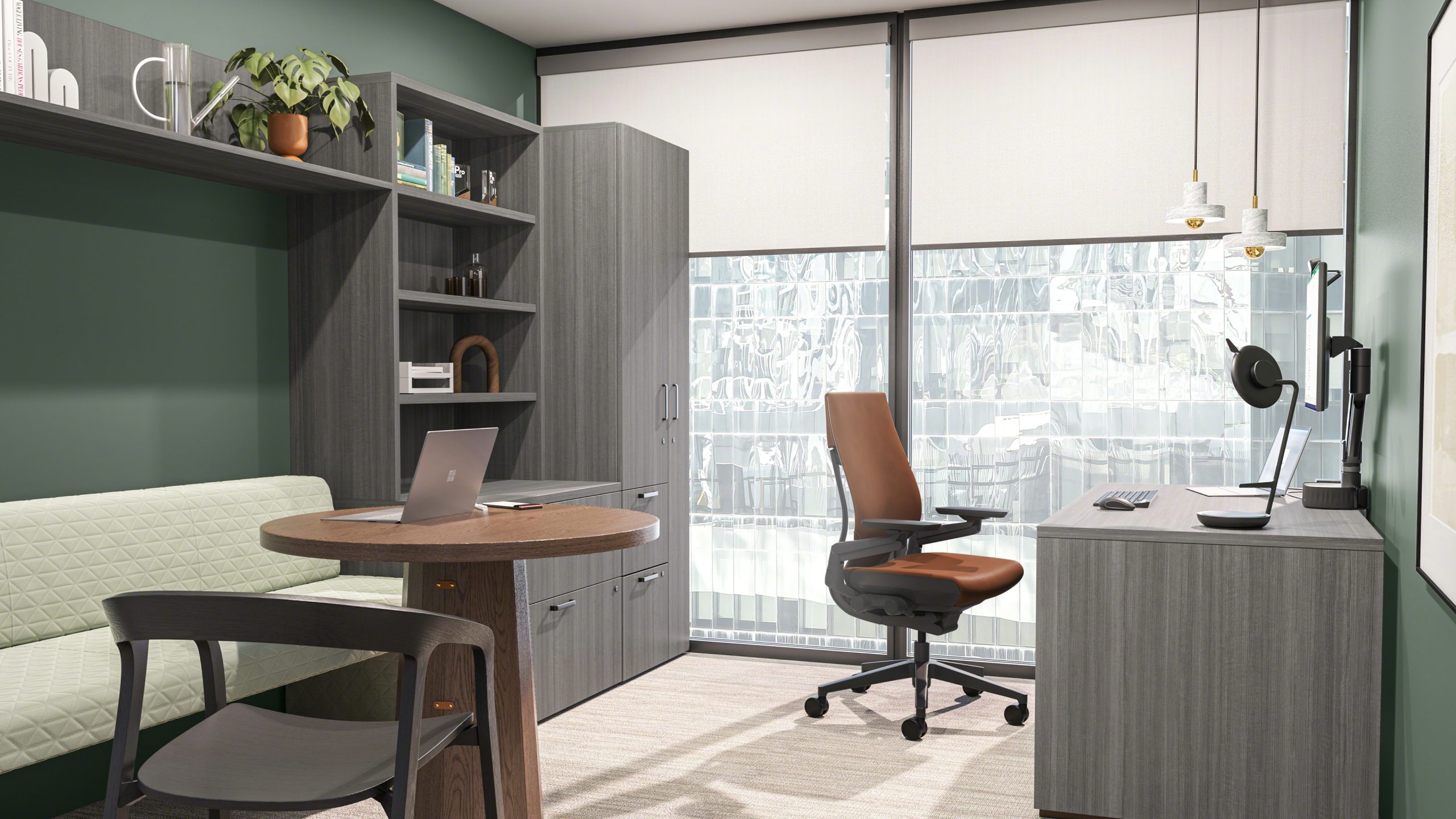 Slim Leg Height-Adjustable Desk - OECBI